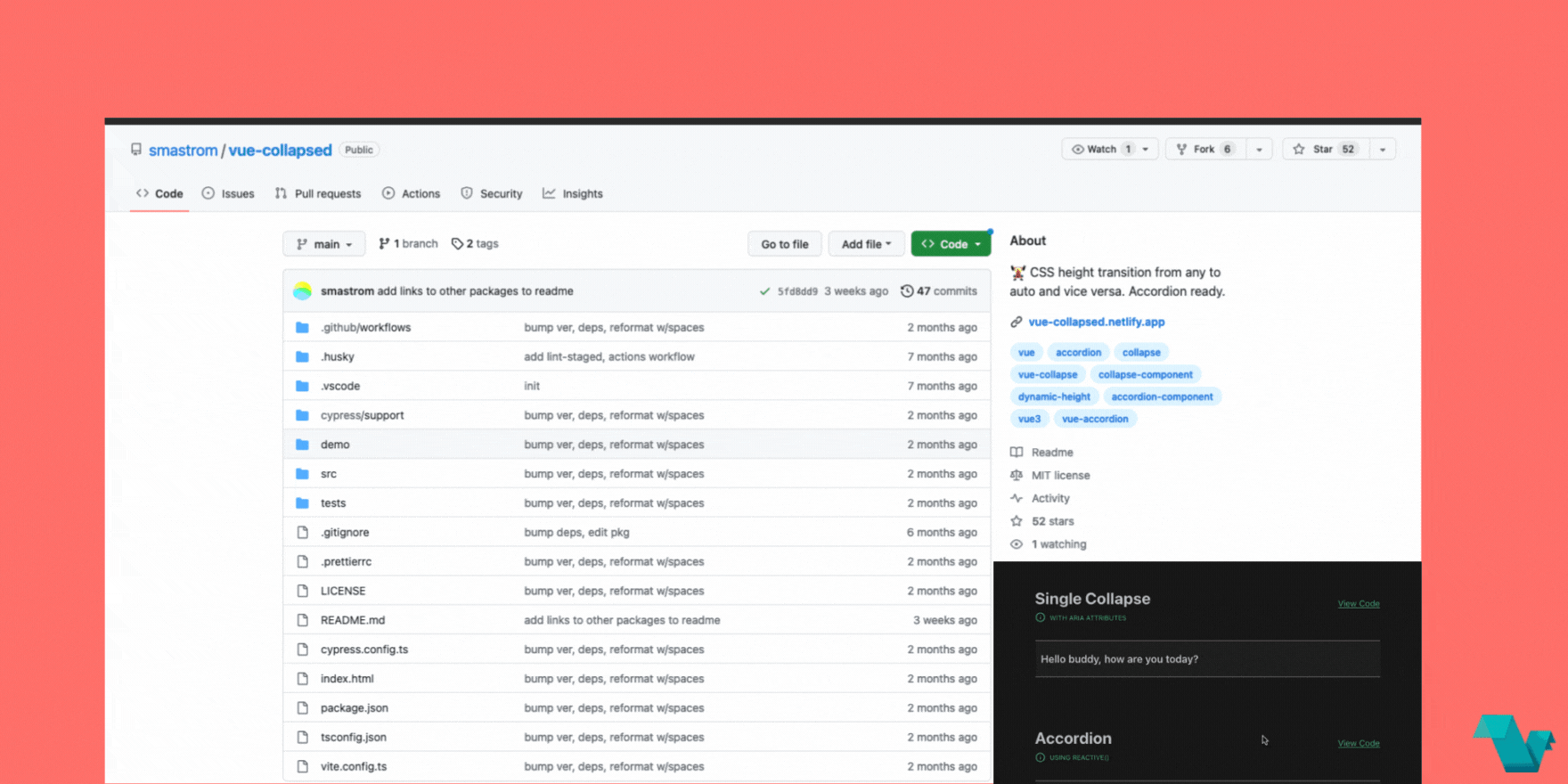 vue-collapsed - Accordion style collapse animation component - Vue.js Feed