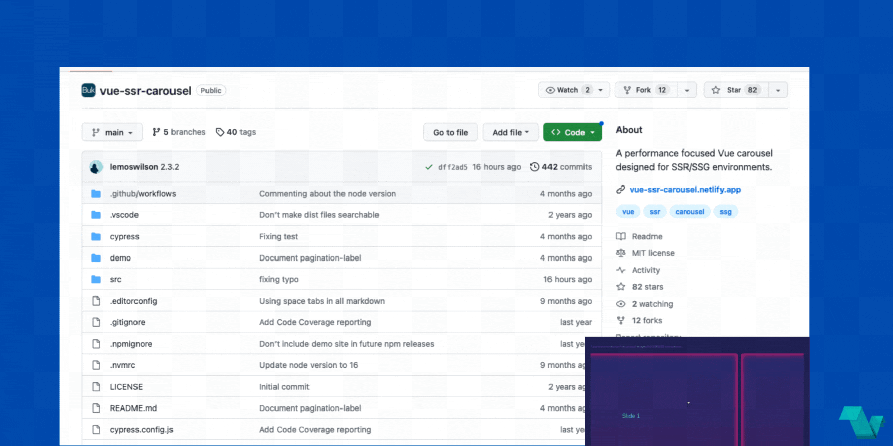 Vue-ssr-carousel - Performant Carousel Component - Vue.js Feed